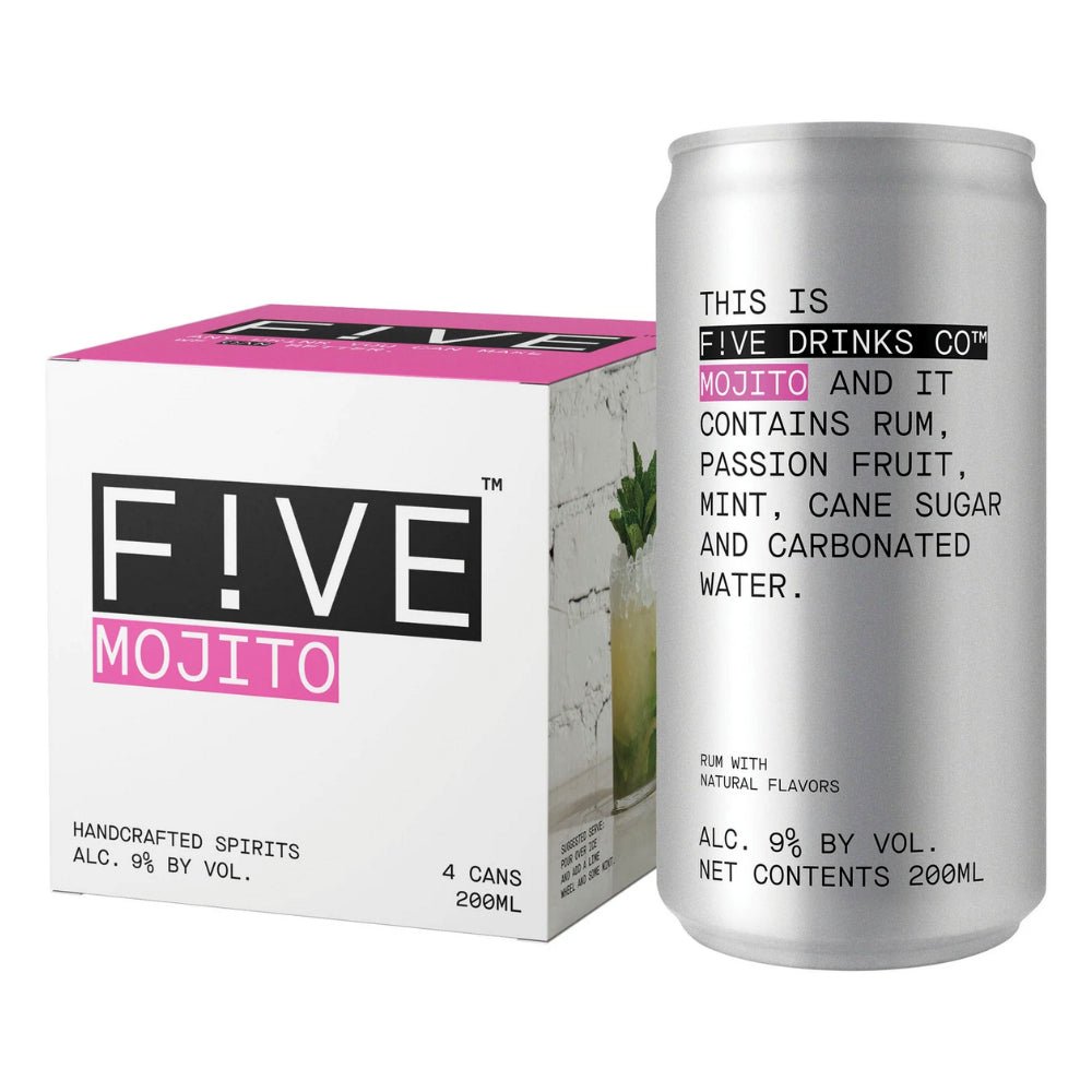 Buy Five Drinks Mojito 4PK® Online | Ready-To-Drink-Cocktails Delivered Nationwide