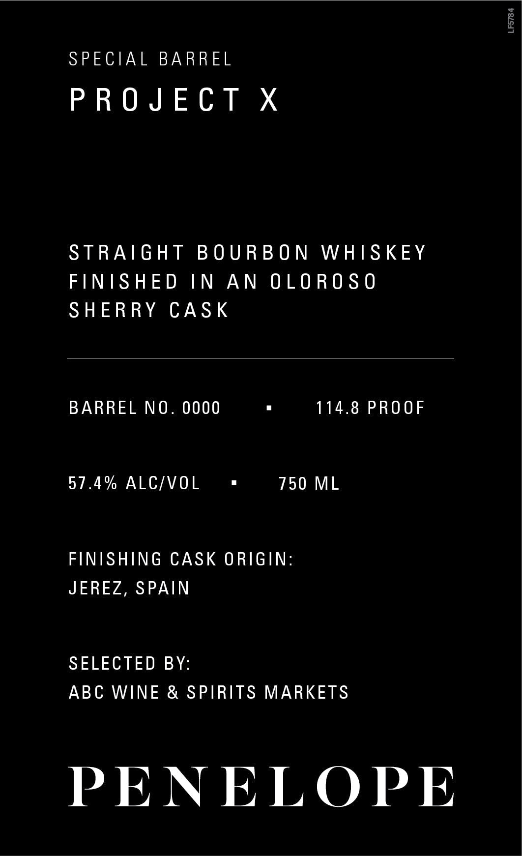 Buy Penelope Project X Straight Bourbon Whiskey Oloroso Sherry Cask Finish® Online | Bourbon ...