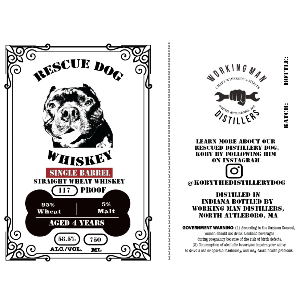 Buy Rescue Dog Single Barrel Straight Wheat Whiskey® Online | Wheat Whiskey Delivered Nationwide