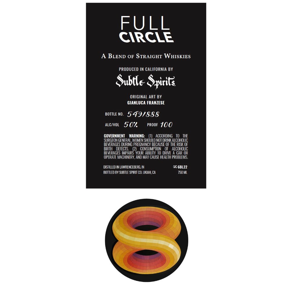 Buy Subtle Spirits Full Circle Blended Whiskey By Gianluca Franzese® Online | Blended Whiskey ...