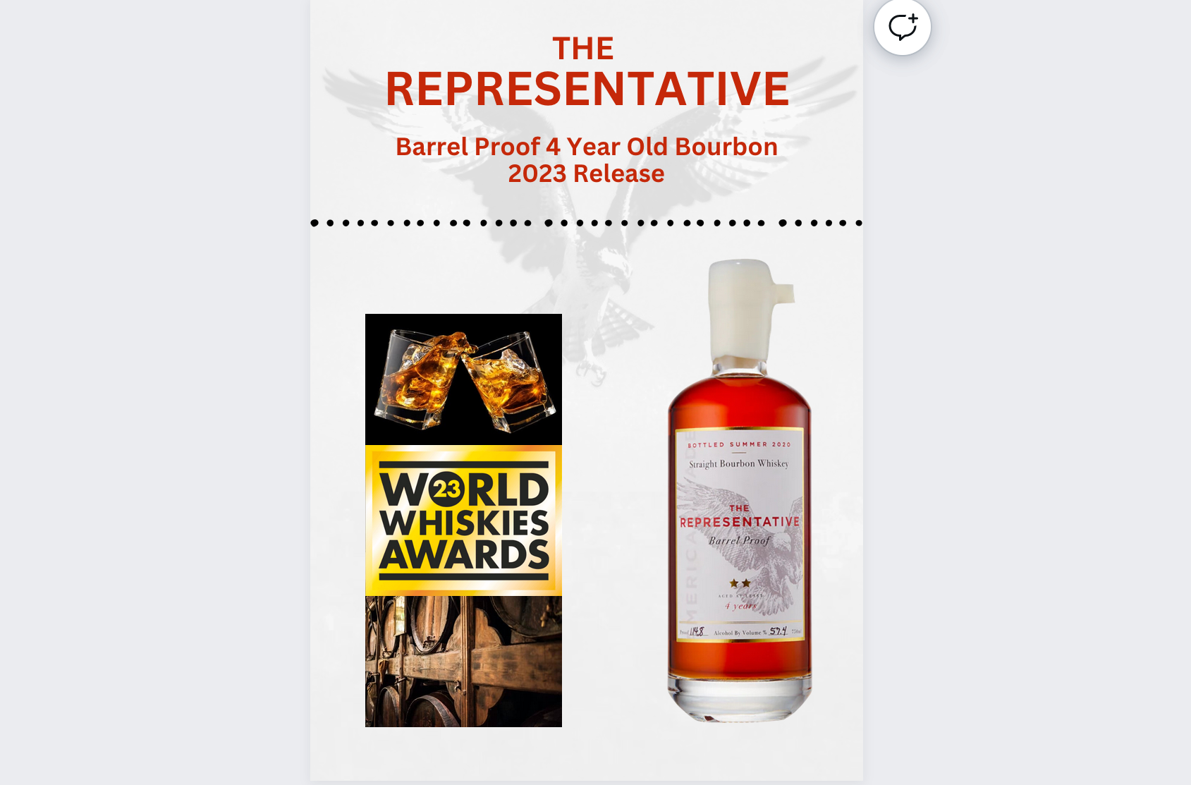 The Representative Barrel Proof 4 Year Old Bourbon Spring 2023 Release ...