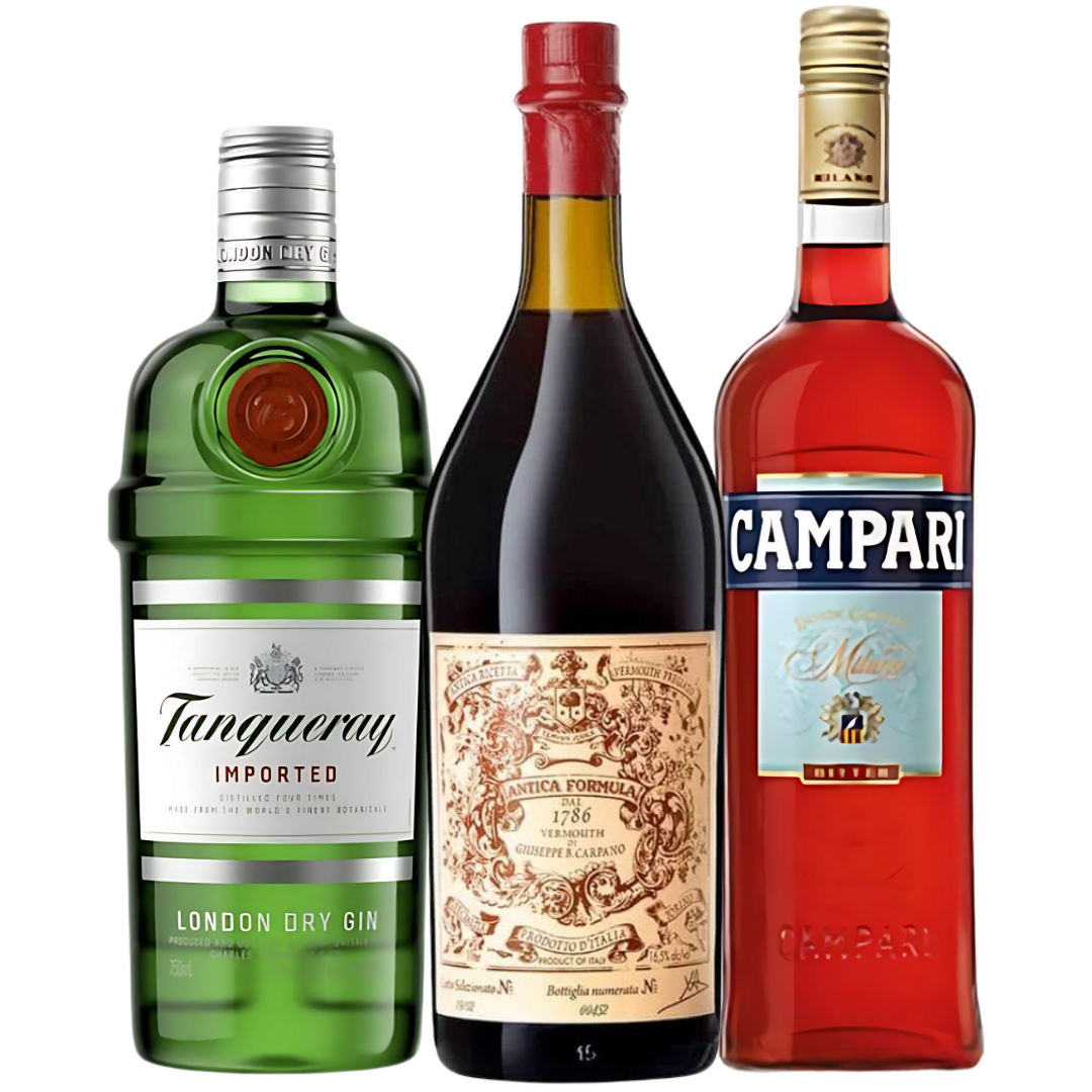 Buy Negroni Cocktail Kit: Tanqueray Gin, Campari, Carpano Antica ...