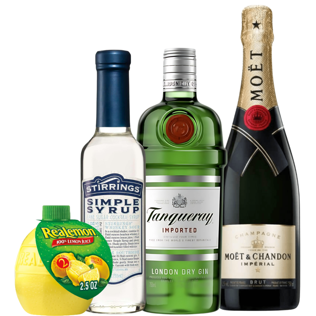 Buy French 75 Cocktail Kit: Tanqueray, Moët & Chandon, Realemon ...