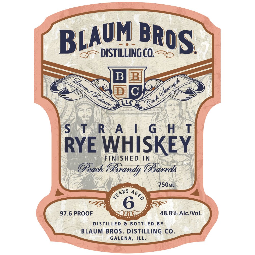 Buy Blaum Bros 6 Year Old Straight Rye Finished in Peach Brandy Barrels ...