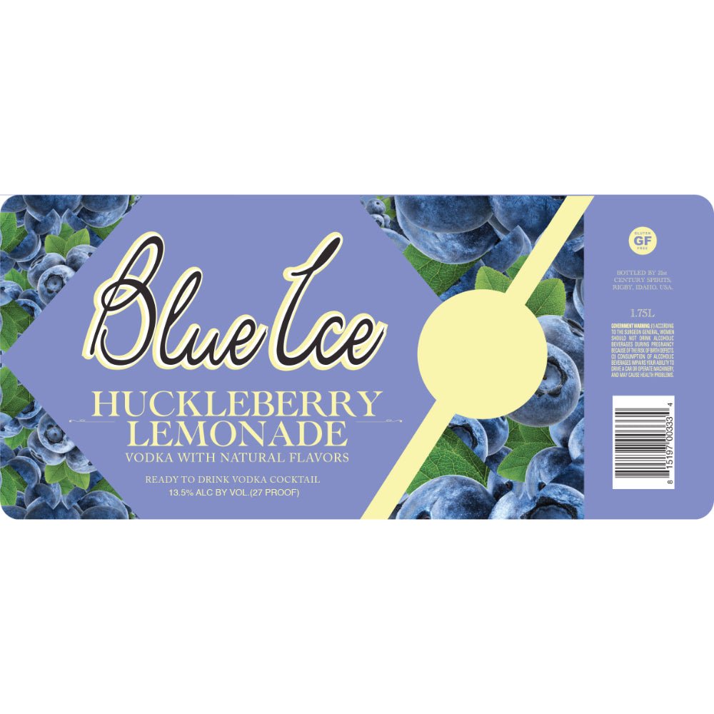 Buy Blue Ice Huckleberry Lemonade Vodka Cocktail 1.75mL® Online | Ready ...