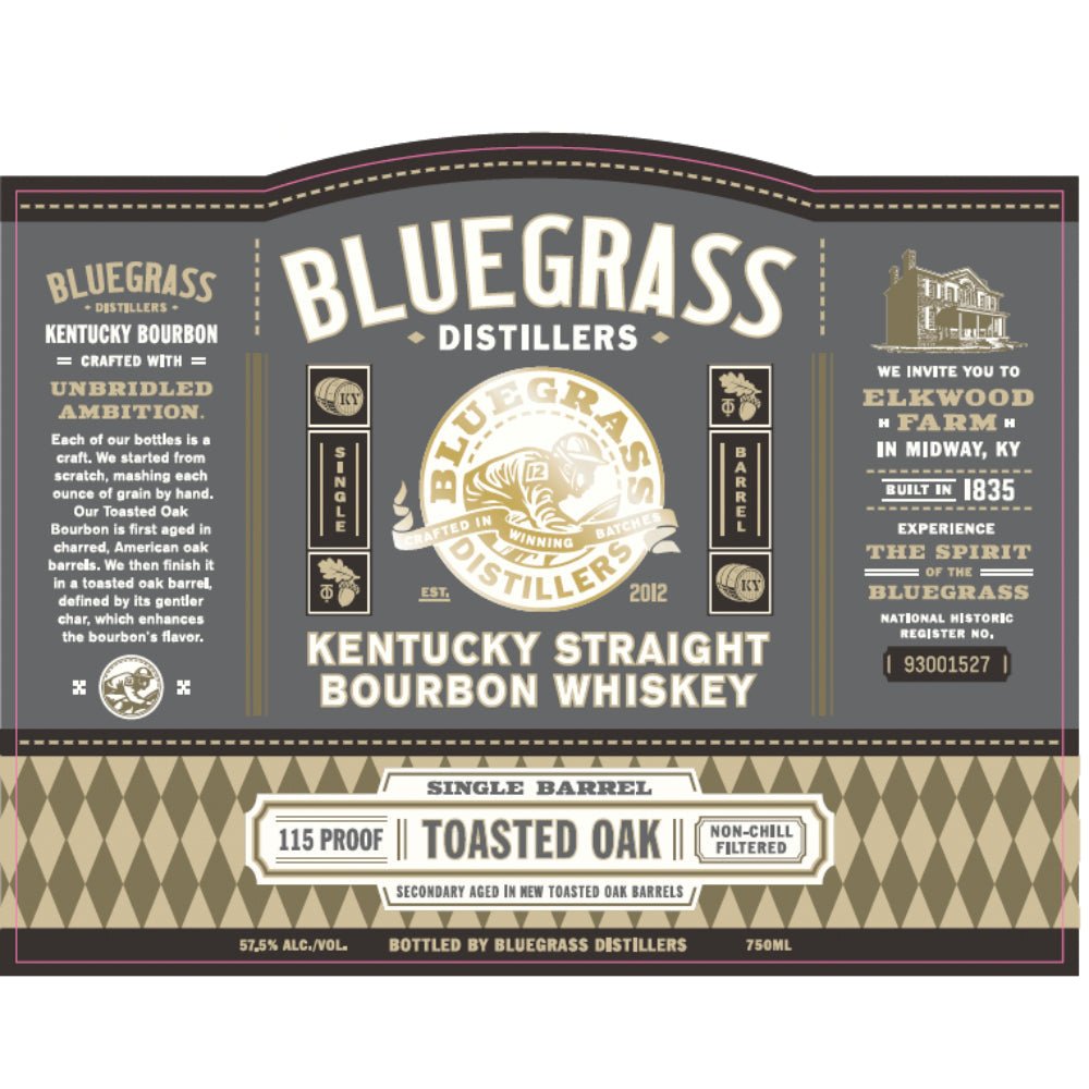 Buy Bluegrass Single Barrel Toasted Oak Bourbon® Online | Bourbon ...