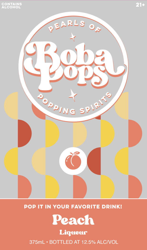 Buy Boba Pops Peach Liqueur Pearls of Popping Spirits 375mL® Online ...