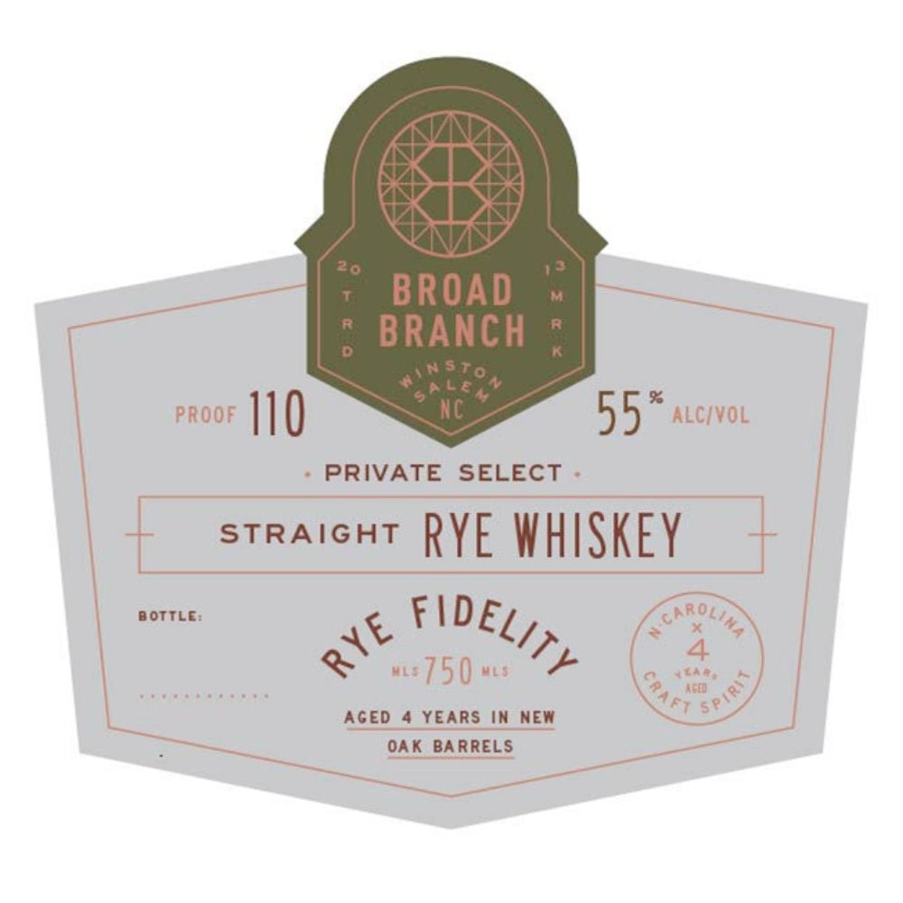 Buy Broad Branch Private Select Rye Fidelity® Online | Rye Whiskey ...