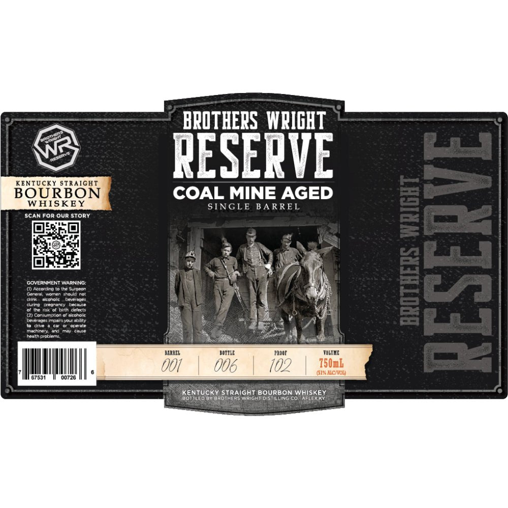 Buy Brothers Wright Reserve Coal Mine Aged Single Barrel Bourbon ...