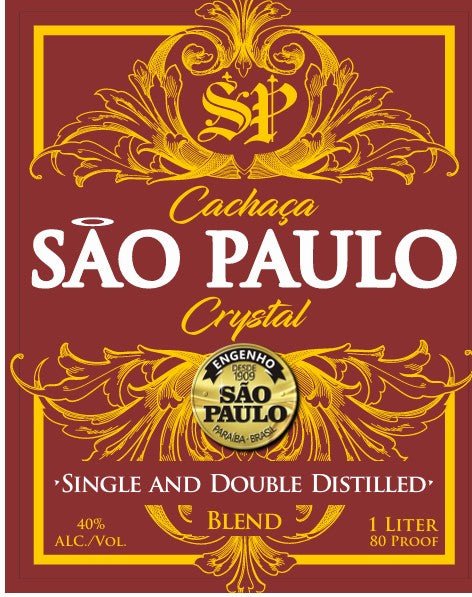 Buy Cachaça São Paulo Crystal® Online | Spirits Delivered Nationwide