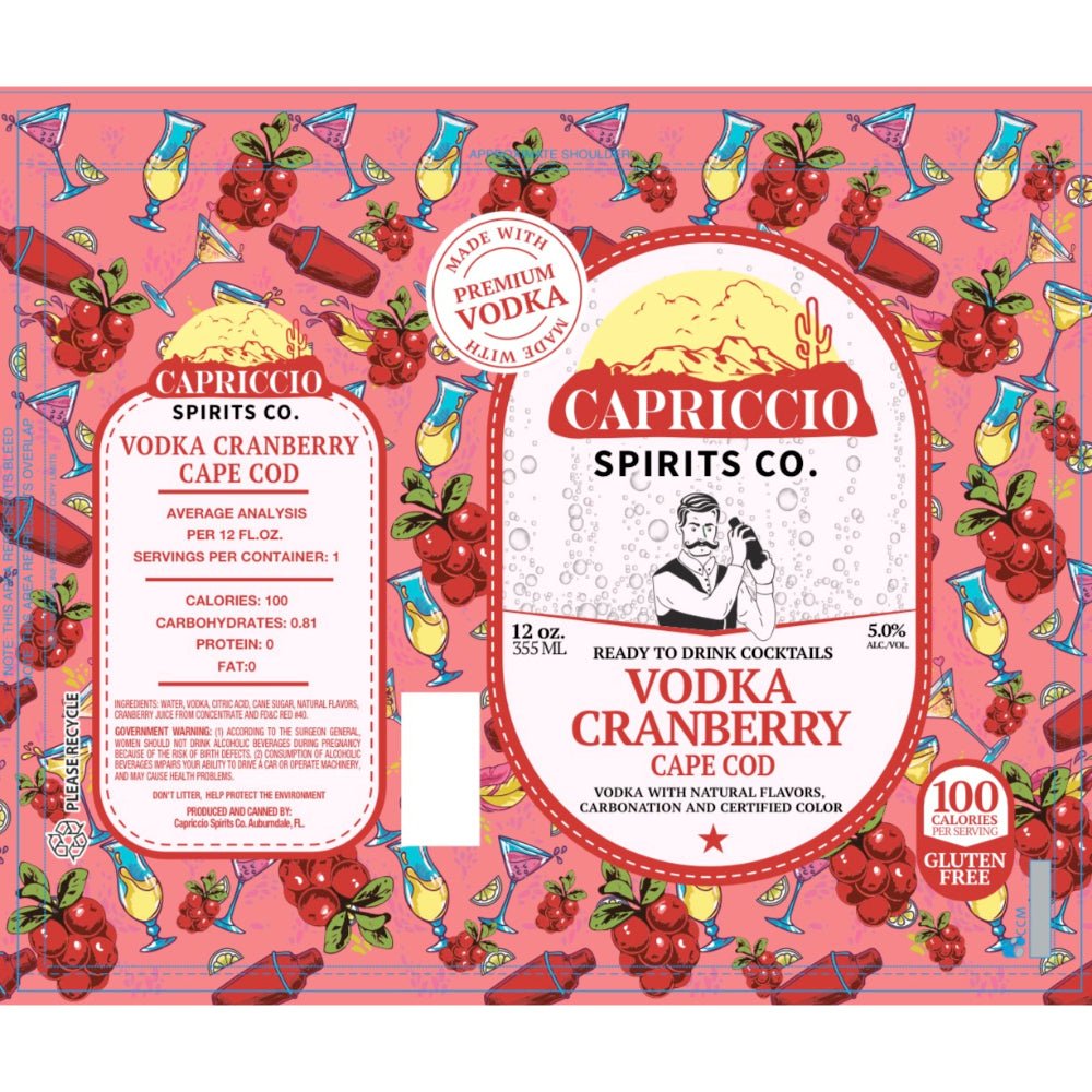 Buy Capriccio Vodka Cranberry Cape Cod Canned Cocktail 6PK® Online ...