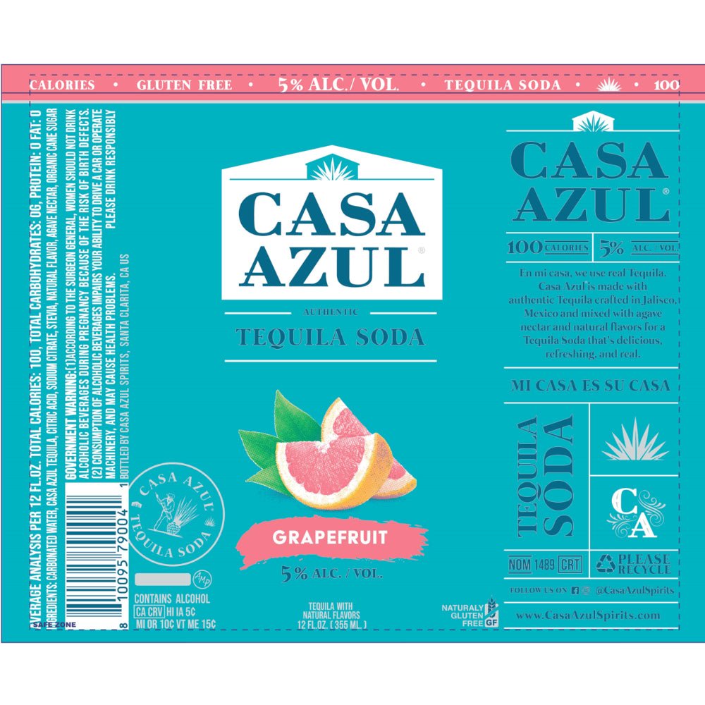 Buy Casa Azul Grapefruit Tequila Soda 4pk® Online | Ready-To-Drink ...