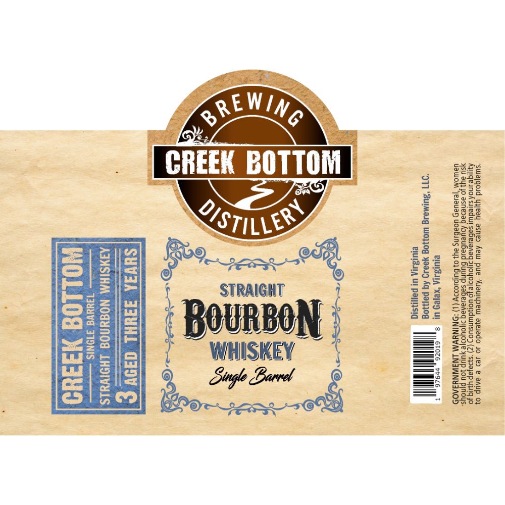 Buy Creek Bottom Single Barrel Straight Bourbon® Online | Bourbon ...