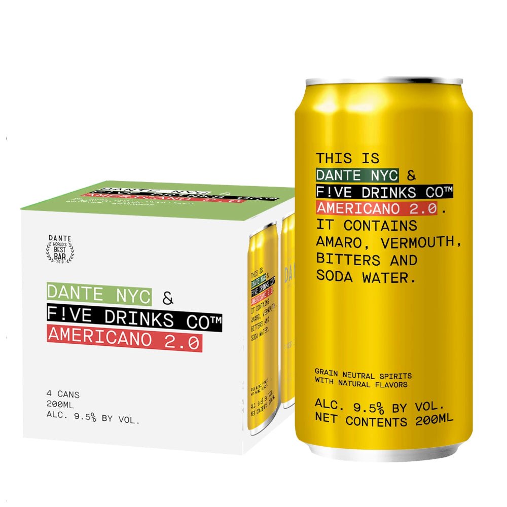 Buy Dante NYC & Five Drinks Co. Americano 2.0® Online | Ready-To-Drink ...