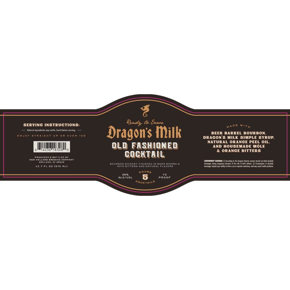 Buy Dragon’s Milk Old Fashioned Cocktail® Online | Ready-To-Drink ...