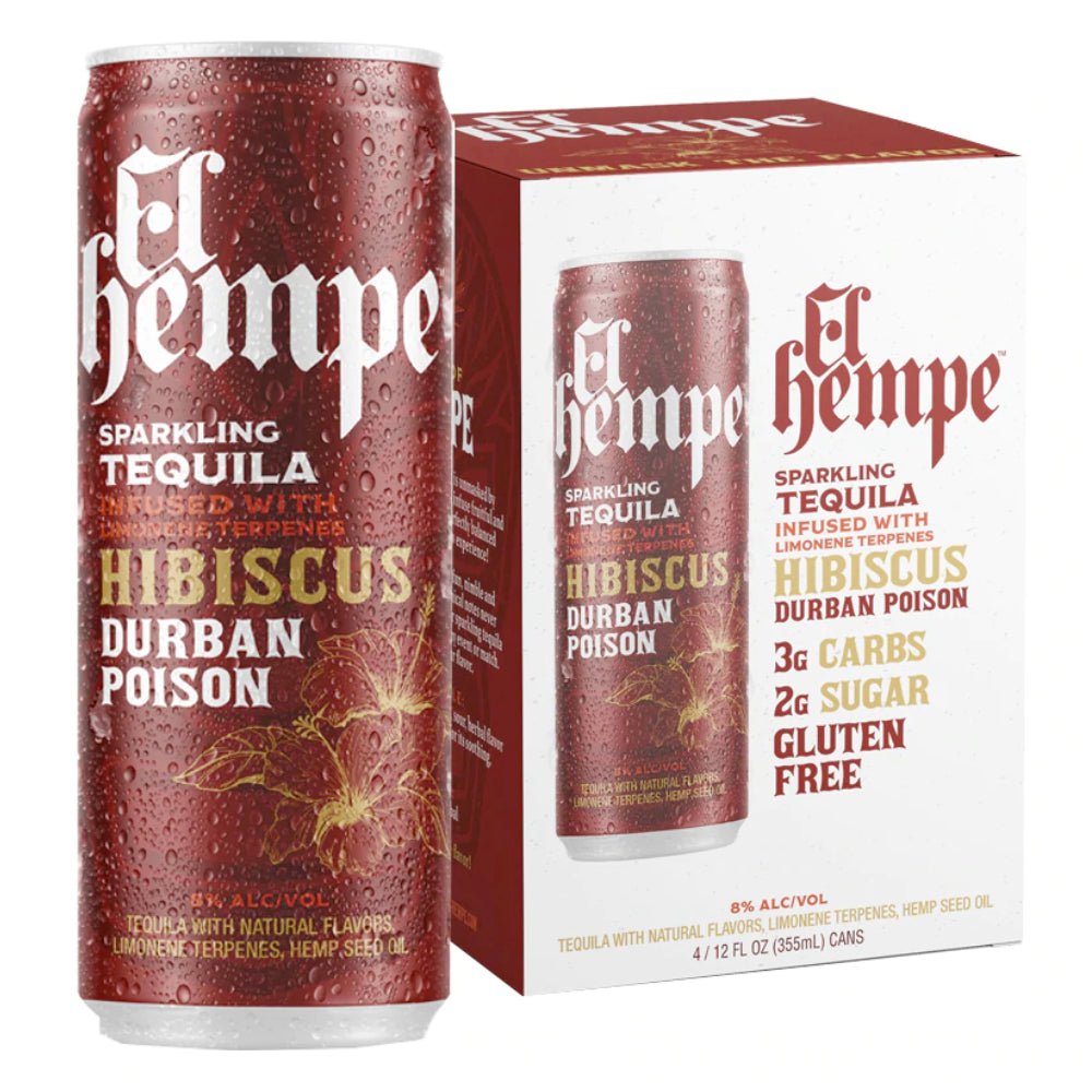 Buy El Hempe Hibiscus Durban Poison 4pk® Online | Ready-To-Drink ...