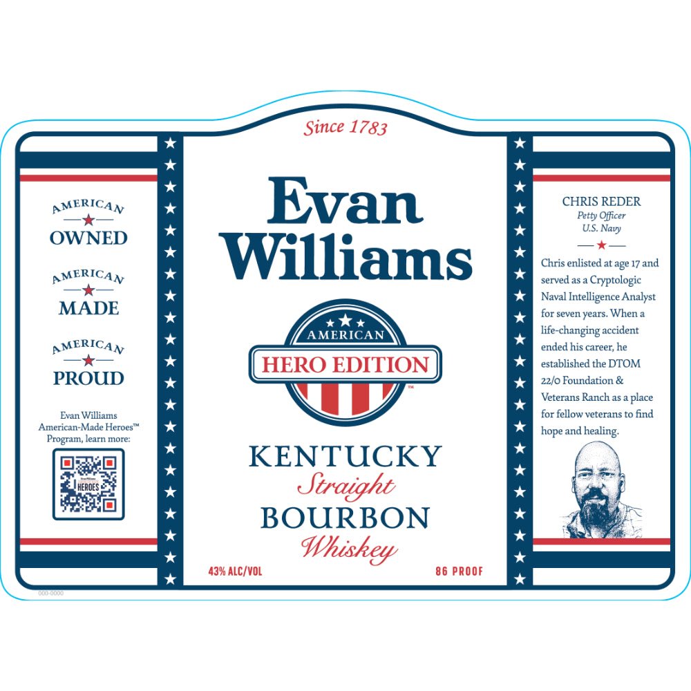 Buy Evan Williams American Hero Edition Chris Reder® Online | Bourbon ...