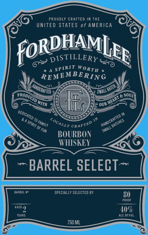 Buy Fordham Lee Distillery Barrel Select Bourbon Whiskey 2 Years Aged ...