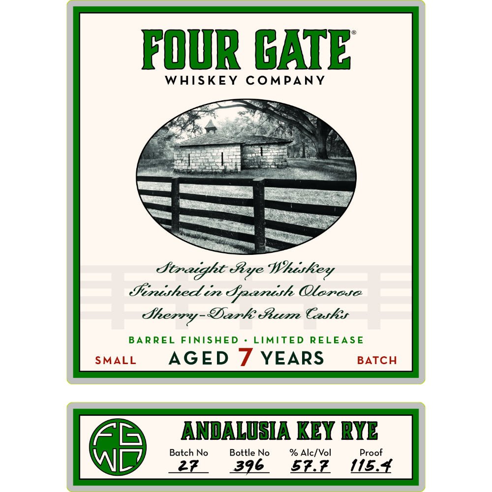 Buy Four Gate Andalusia Key Rye® Online | Rye Whiskey Delivered Nationwide