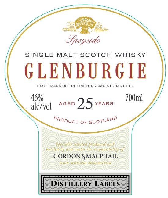 Buy Glenburgie 25 Year Old Single Malt Scotch Whisky Gordon & MacPhail ...