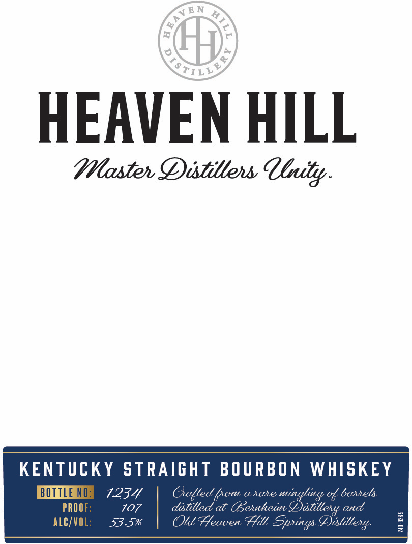 Buy Heaven Hill Master Distillers Unity Kentucky Straight Bourbon ...
