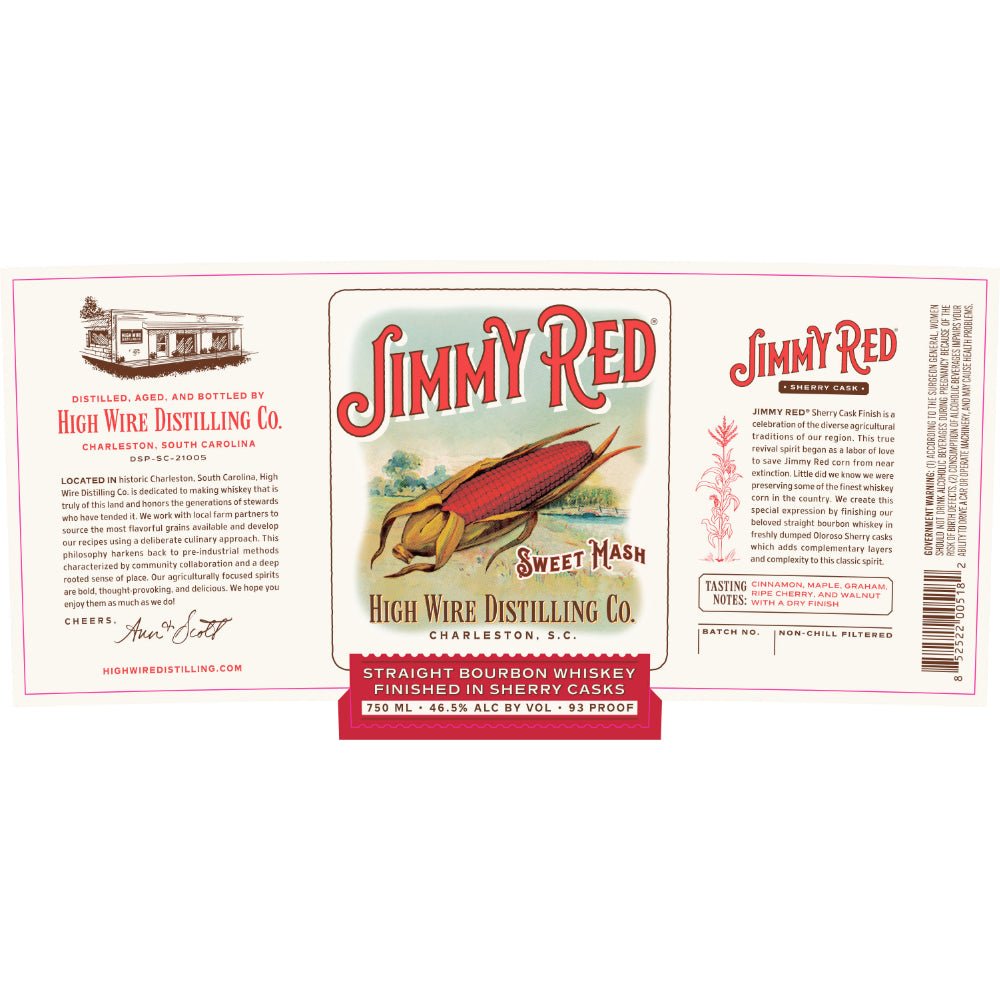 Buy High Wire Jimmy Red Straight Bourbon Finished in Sherry Casks ...