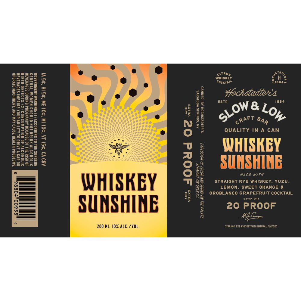 Buy Hochstadter's Slow & Low Whiskey Sunshine® Online | Ready-To-Drink ...