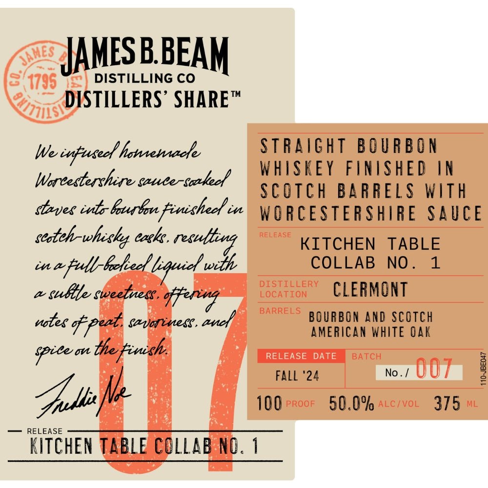 Buy James B. Beam Distillers’ Share No. 06 Kitchen Table Collab No.1 ...
