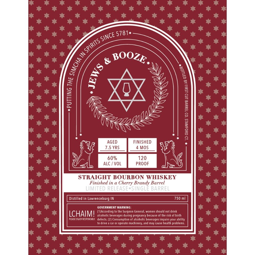 Buy Jews & Booze 7.5 Year Bourbon Finished in a Cherry Brandy Barrel ...