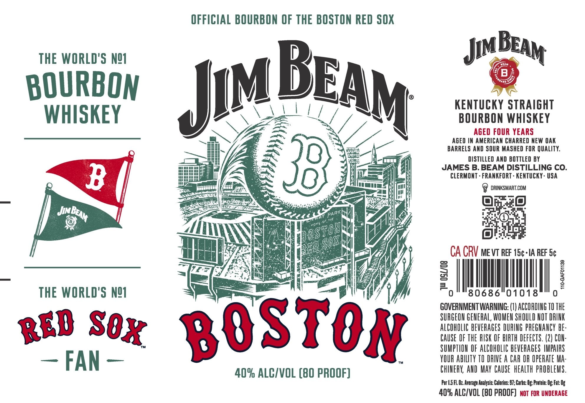 Buy Jim Beam Boston Red Sox Kentucky Straight Bourbon Whiskey® Online ...