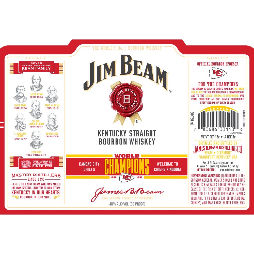 Buy Jim Beam Kansas City Chiefs World Champions Edition® Online ...