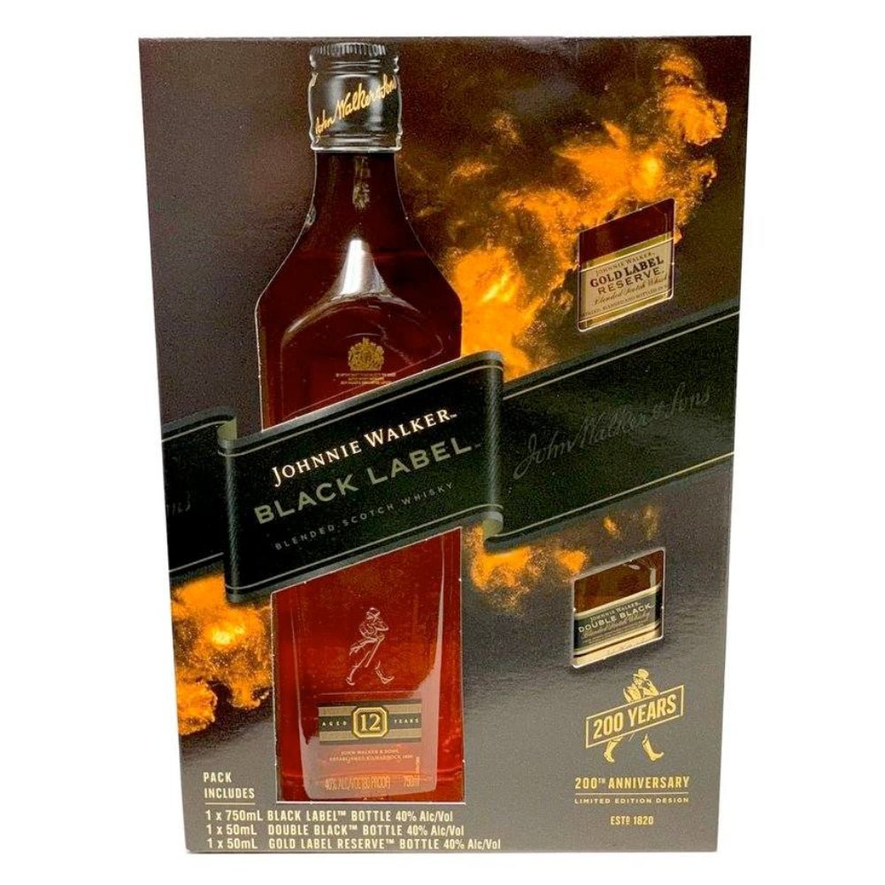 Buy Johnnie Walker Black Gift Set With 2 Free 50ml® Online | Scotch ...