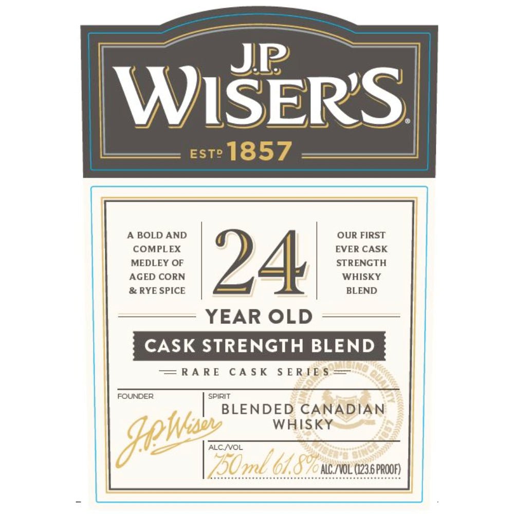 Buy J.P. Wiser’s 24 Year Old Cask Strength Blended Whisky® Online ...