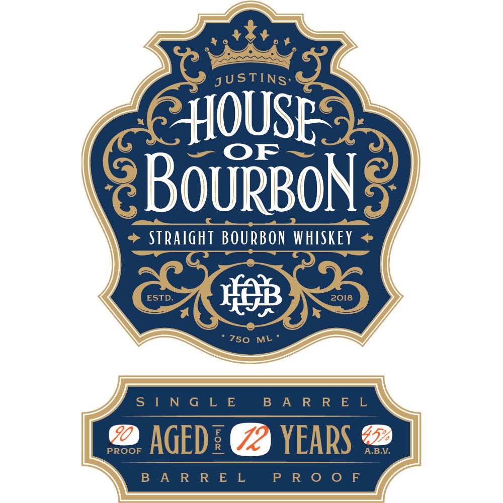 Buy Justins' House of Bourbon 12 Year Old Straight Bourbon® Online ...
