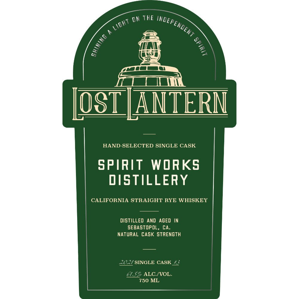 Buy Lost Lantern Spirit Works California Straight Rye® Online | Rye ...