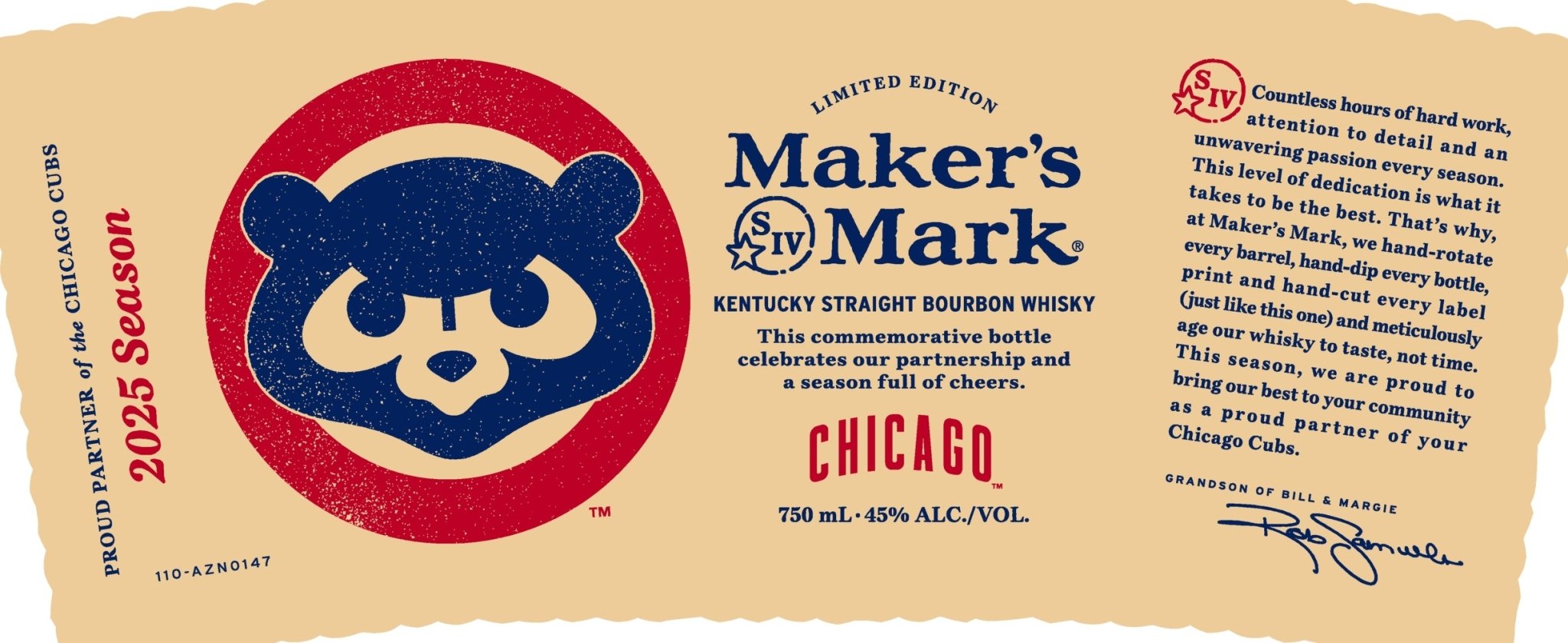 Buy Maker's Mark Chicago Cubs 2025 Limited Edition Kentucky Straight ...