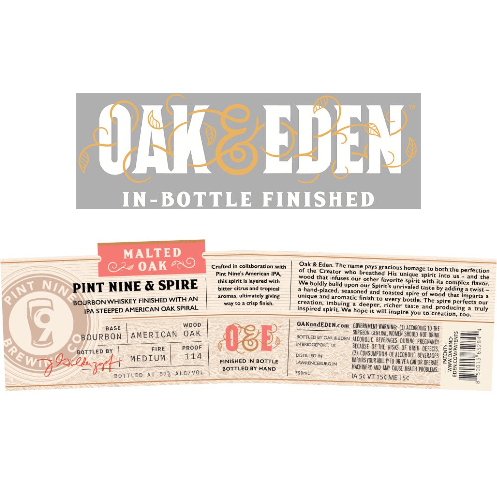 Buy Oak & Eden Malted Oak Pint Nine & Spire® Online | Bourbon Delivered ...