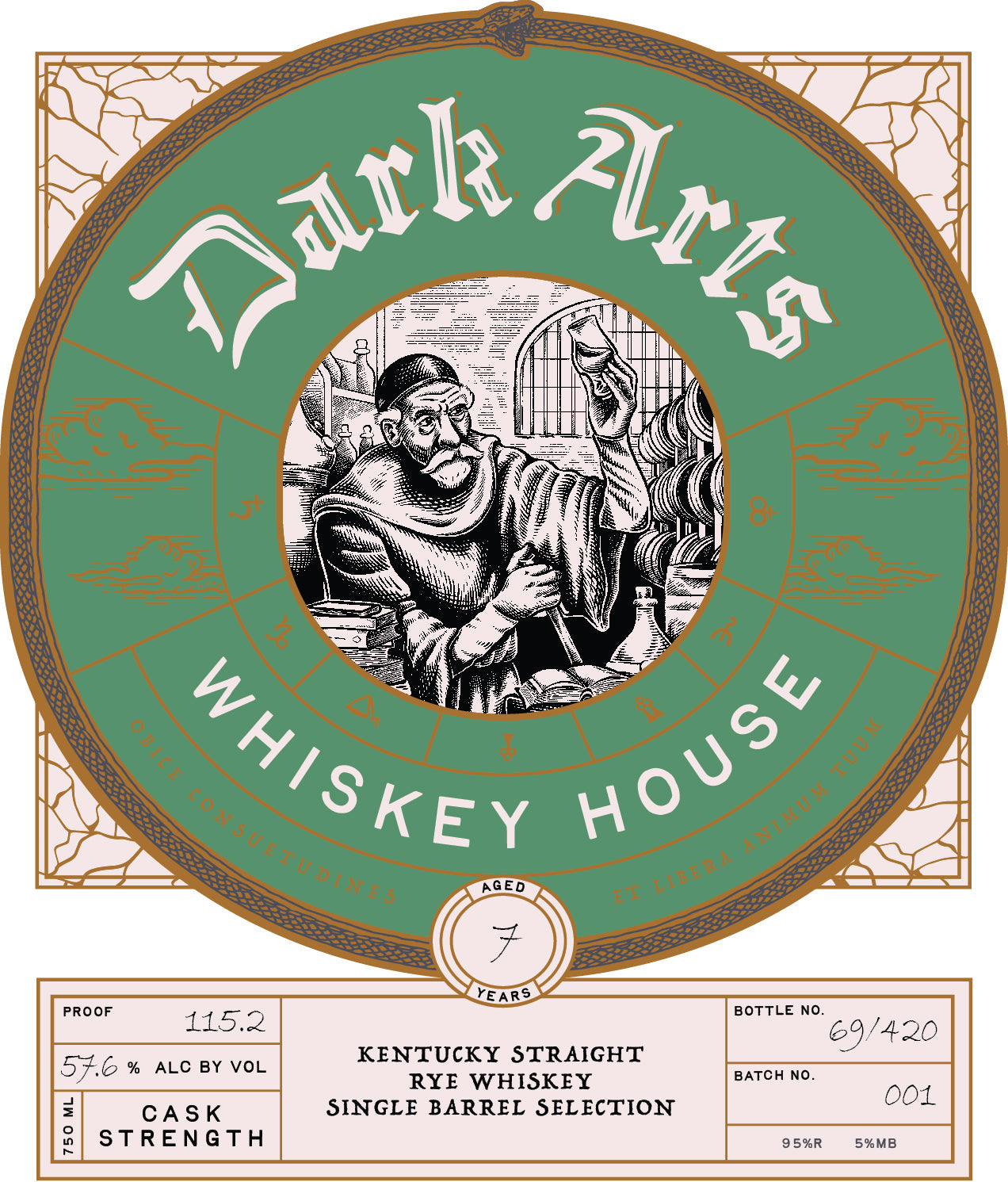 Buy Dark Arts 7 Year Kentucky Straight Rye Whiskey Single Barrel ...