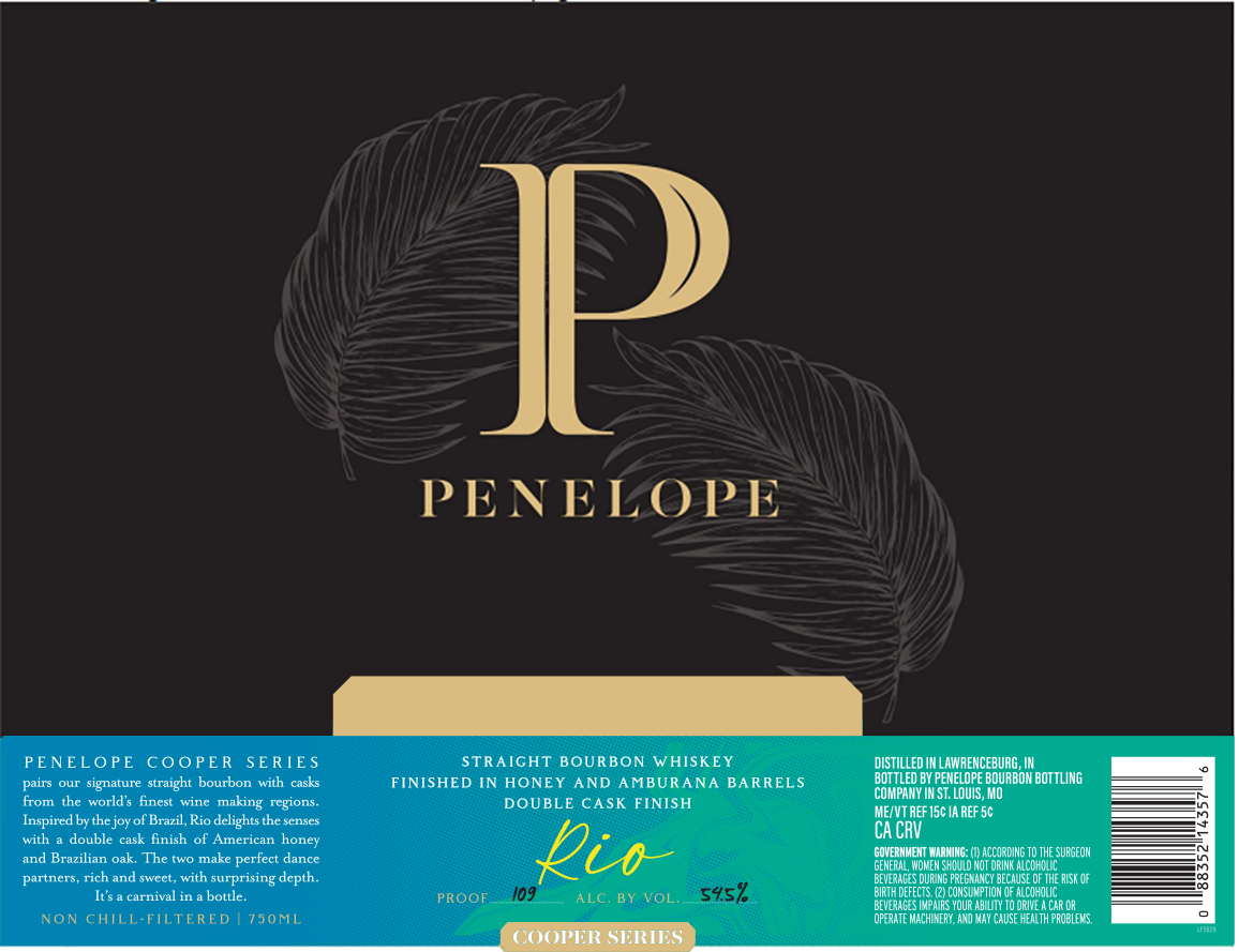 Buy Penelope Rio Straight Bourbon Whiskey Honey & Amburana Double Cask ...