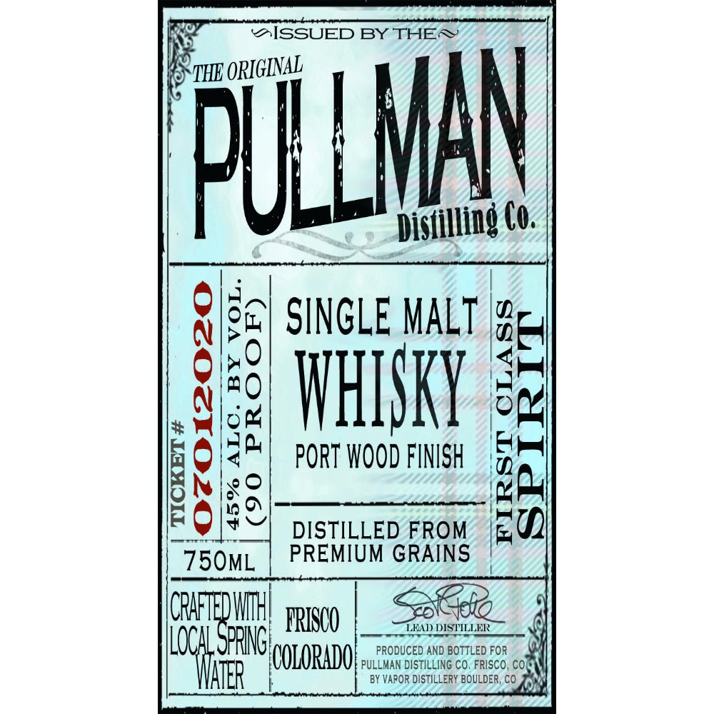 Buy Pullman Distilling Single Malt Whisky Port Wood Finish® Online ...