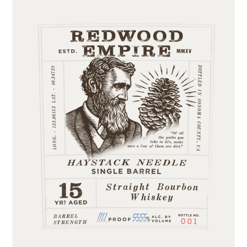 Buy Redwood Empire Haystack Needle 15 Year Old Single Barrel Bourbon ...