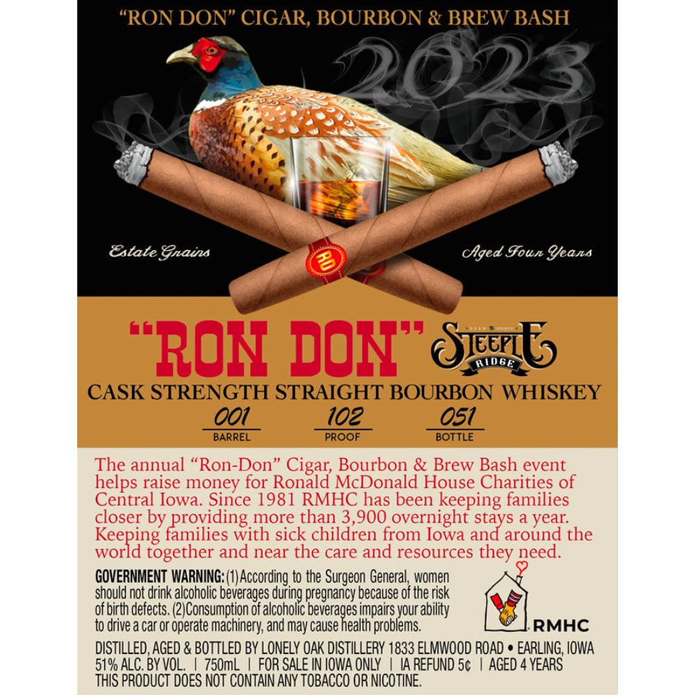 Buy Ron Don Cask Strength Straight Bourbon 2023® Online | Bourbon ...