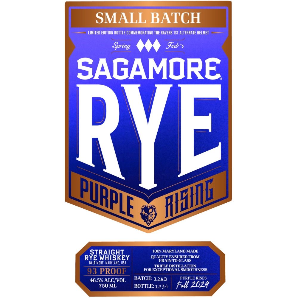 Buy Sagamore Rye Ravens "Purple Rising" 2024 Limited Edition® Online ...
