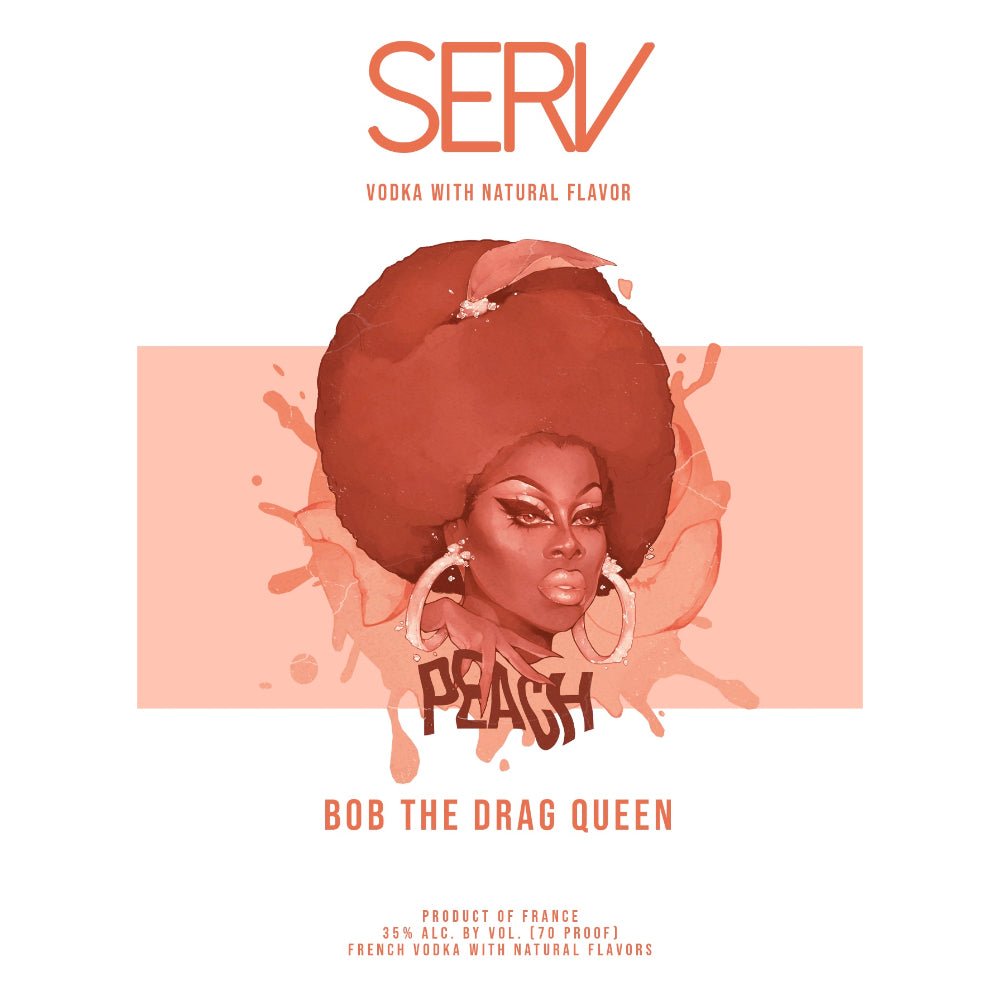 Buy Serv Bob The Drag Queen Peach Vodka® Online | Vodka Delivered ...