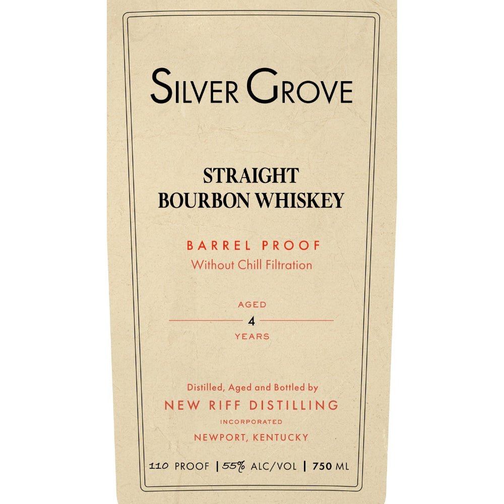 Buy Silver Grove Barrel Proof Straight Bourbon® Online | Bourbon ...