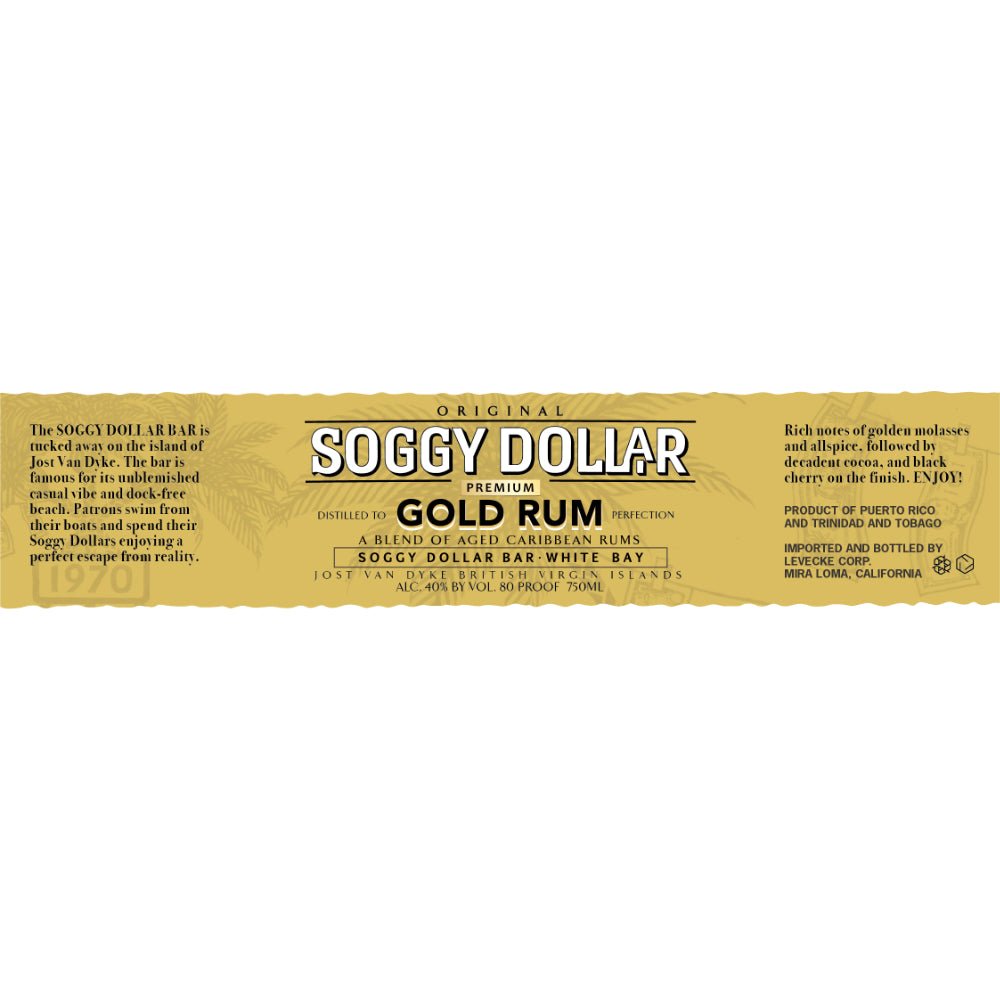 Buy Soggy Dollar Premium Gold Rum® Online | Rum Delivered Nationwide