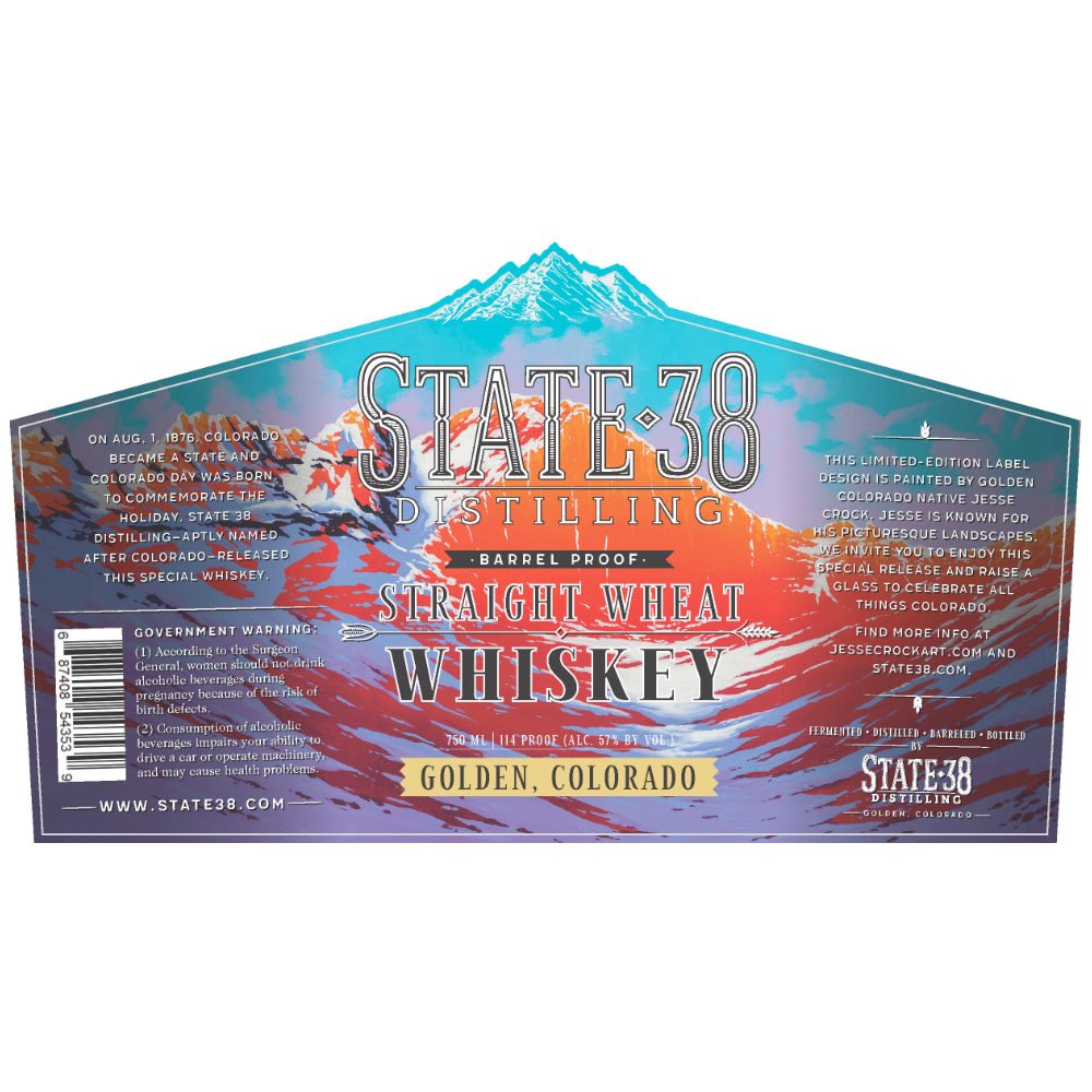 Buy State 38 Barrel Proof Straight Wheat Whiskey® Online | Wheat ...