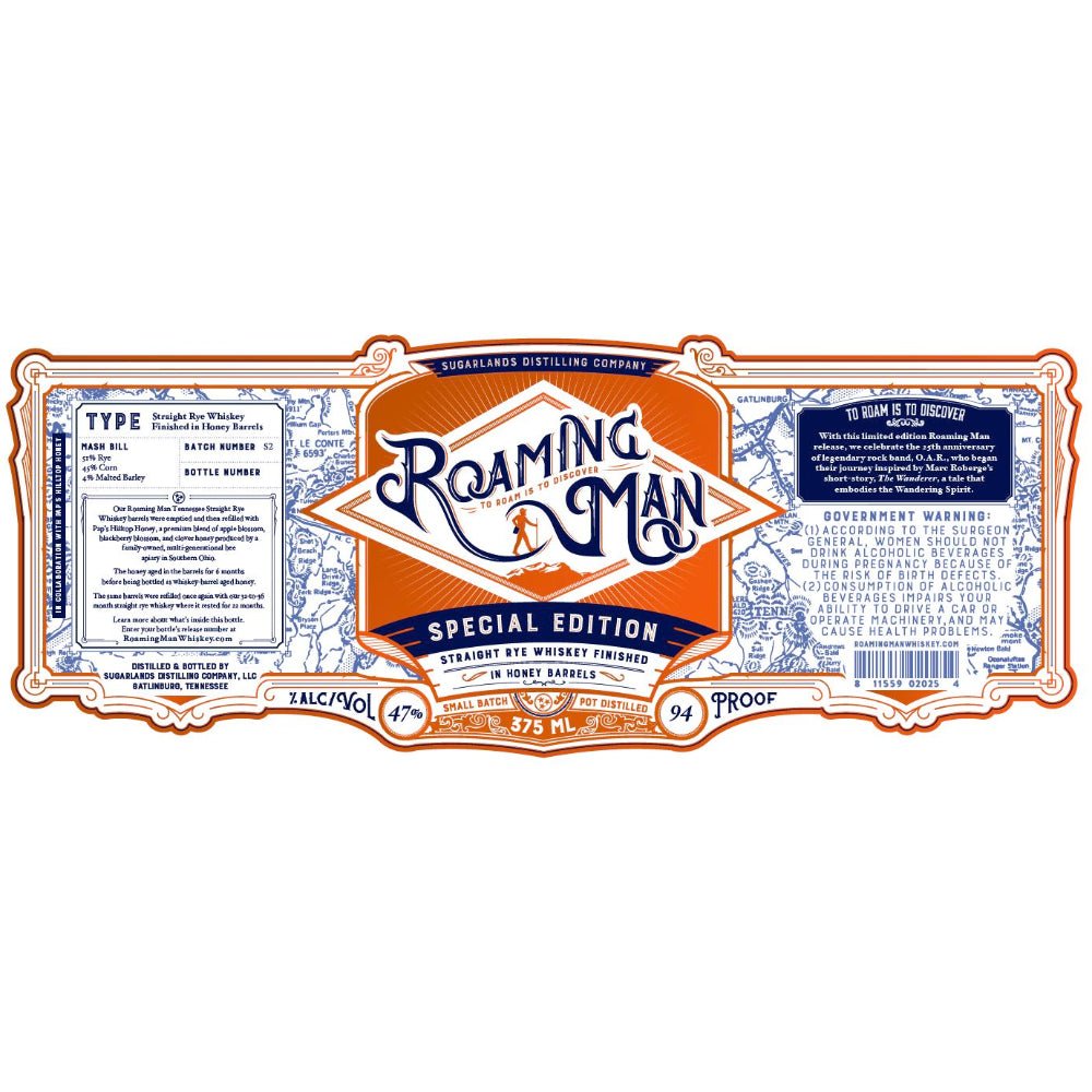 Buy Sugarlands Roaming Man Straight Rye Finished in Honey Barrels ...