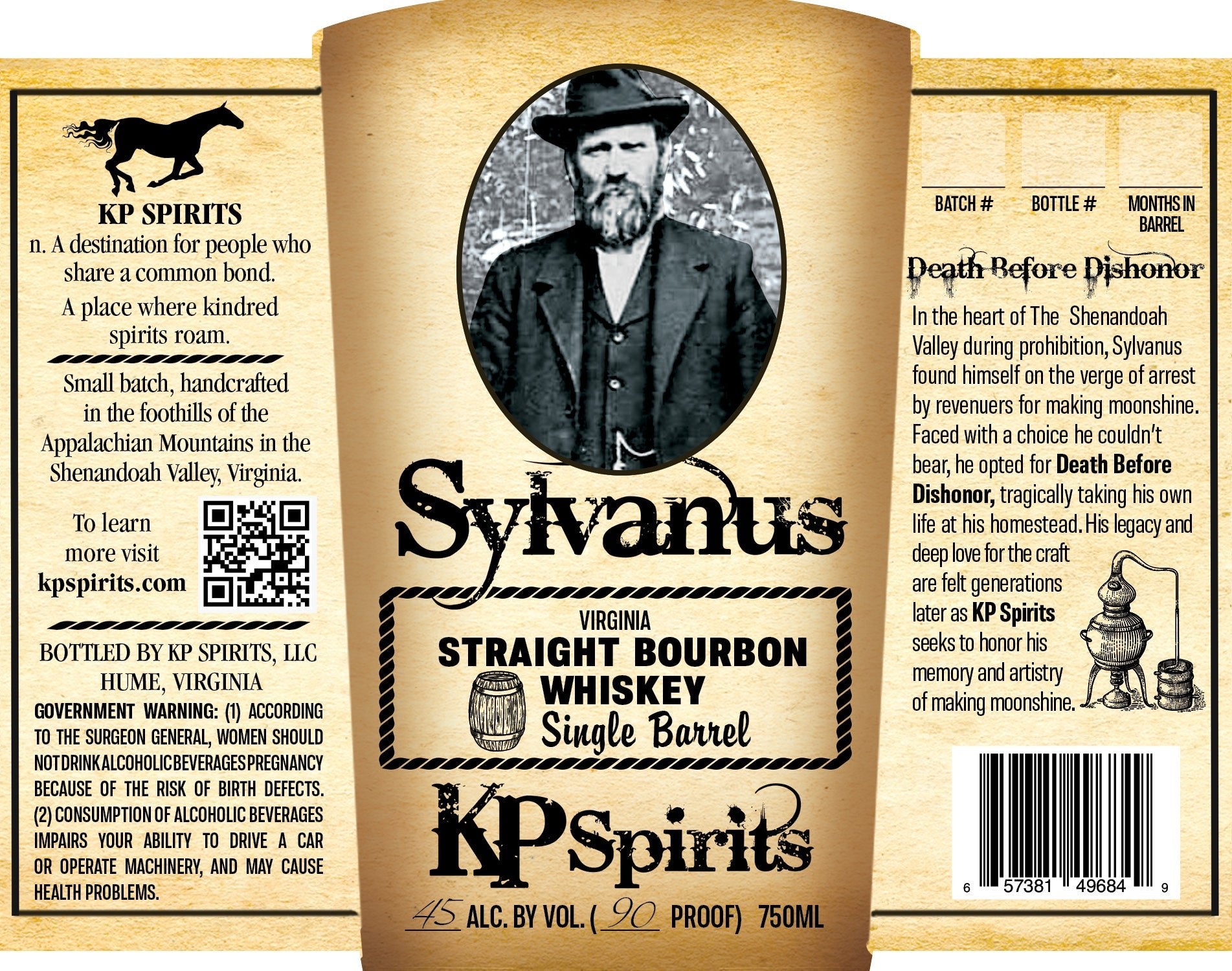 Buy Sylvanus Virginia Straight Bourbon Whiskey Single Barrel® Online ...
