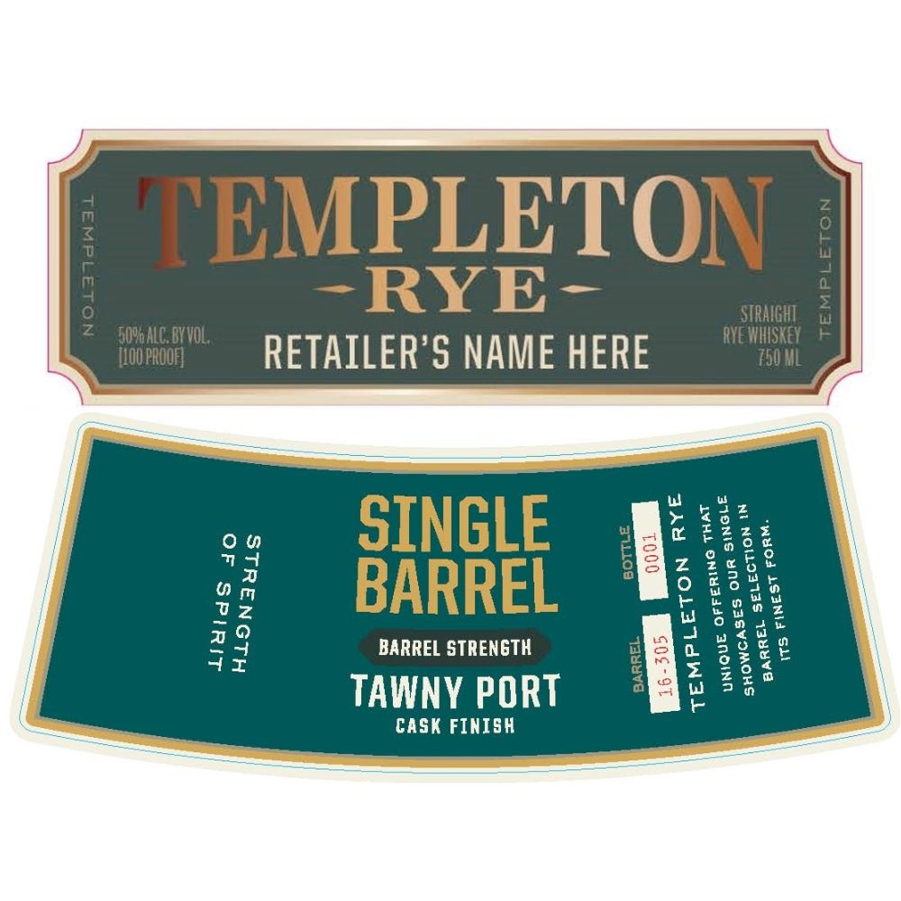 Buy Templeton Rye Single Barrel Tawny Port Cask Finish® Online | Rye ...